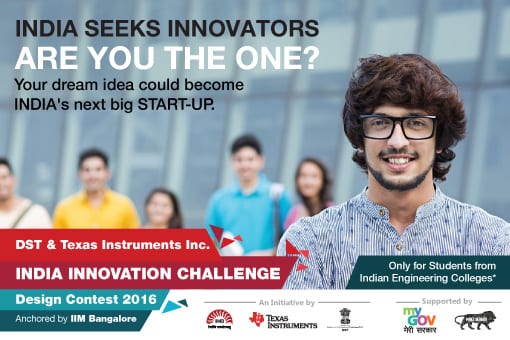 Texas Instruments and DST’s India Innovation Challenge 2016 is open ...