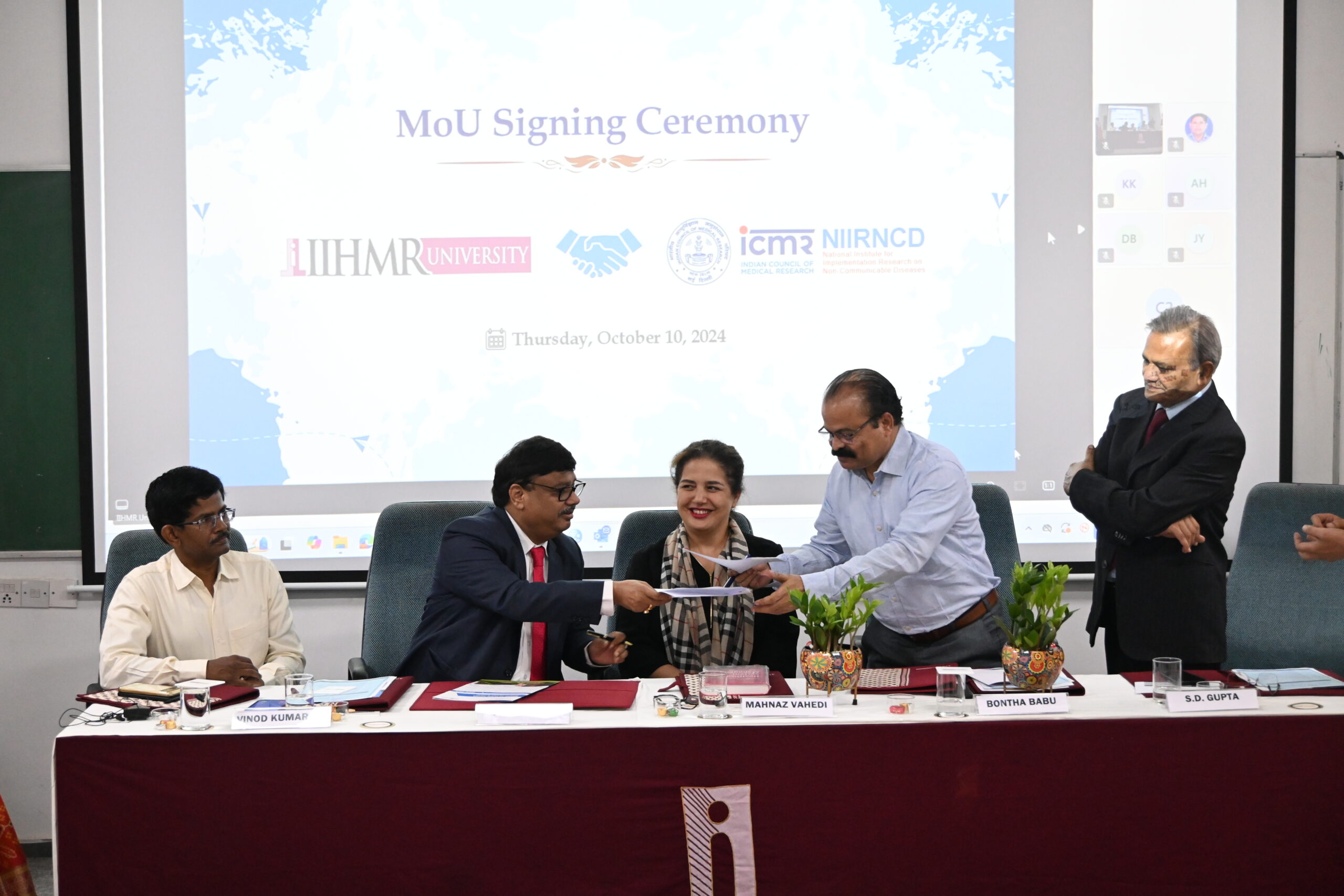 IIHMR University and ICMR-NIIRNCD Partner to Expand Student Exchange ...