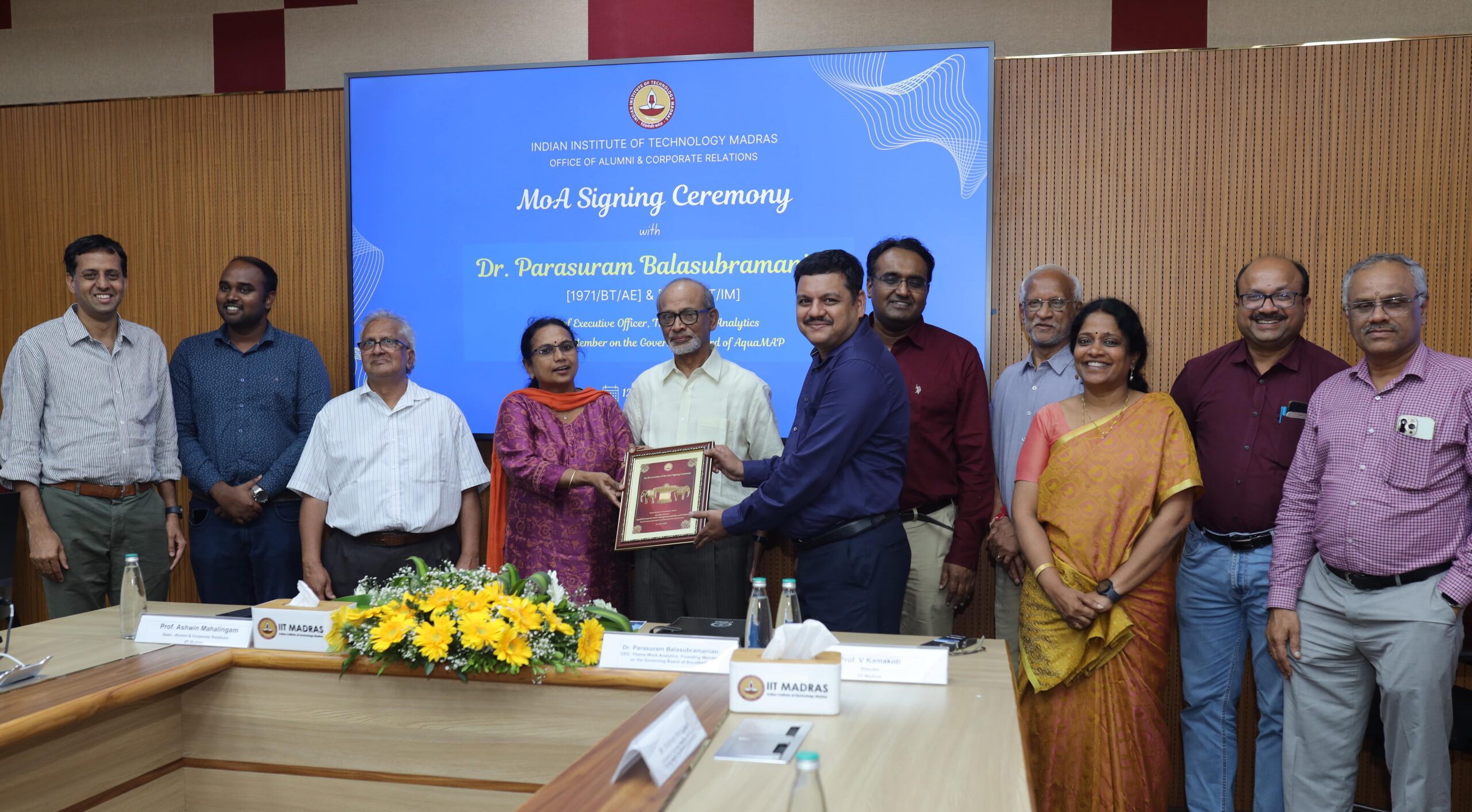 IIT Madras Distinguished Alumnus Dr. Parasuram Balasubramanian provides ...
