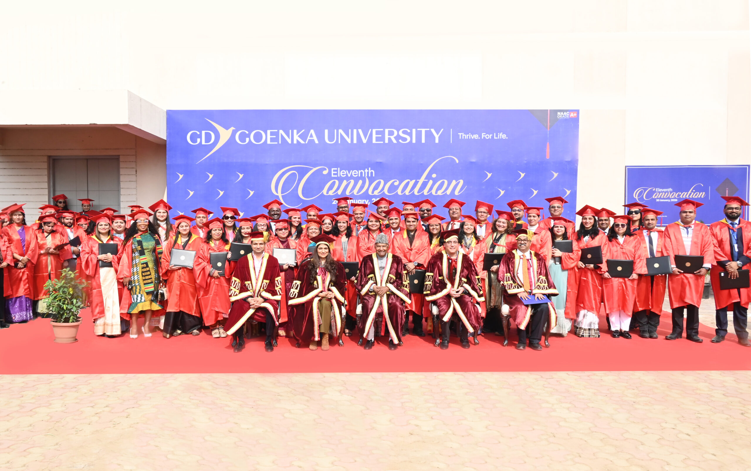GD Goenka University Hosts Its 11th Convocation; Former President Shri ...
